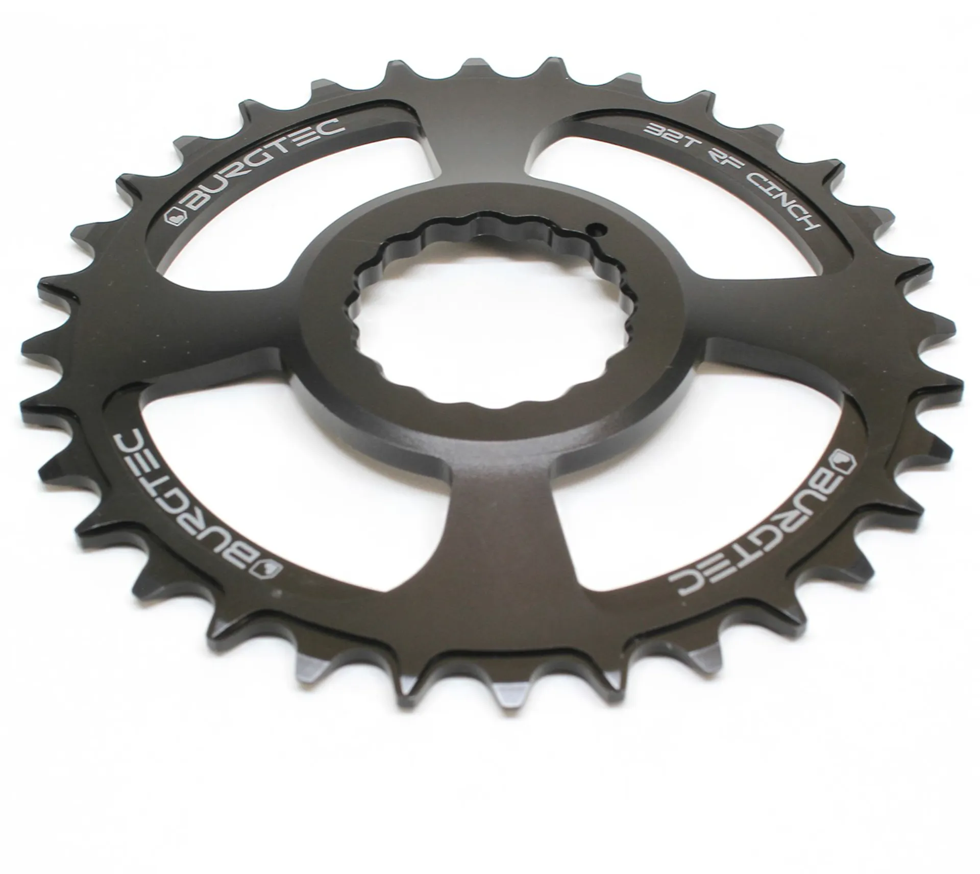 Burgtec Cinch Thick Thin Chain Ring Black